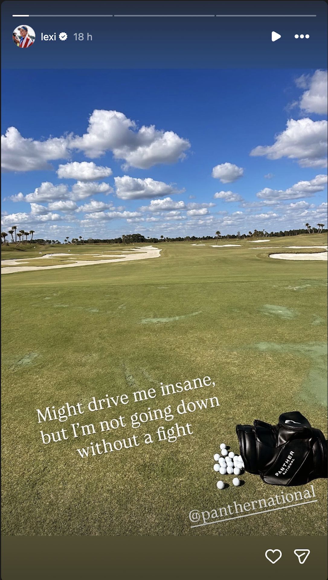 “Not going down without a fight” – Lexi Thompson boosts herself after ...