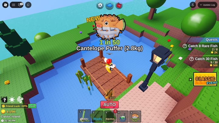 Fish It Cantaloupe Puffer guide