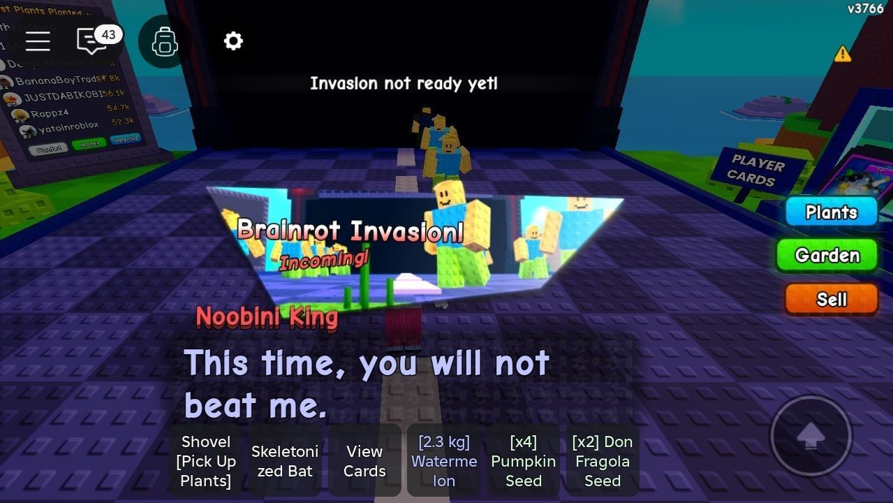 Plants vs Brainrots: All Brainrot Invasion Brainrots