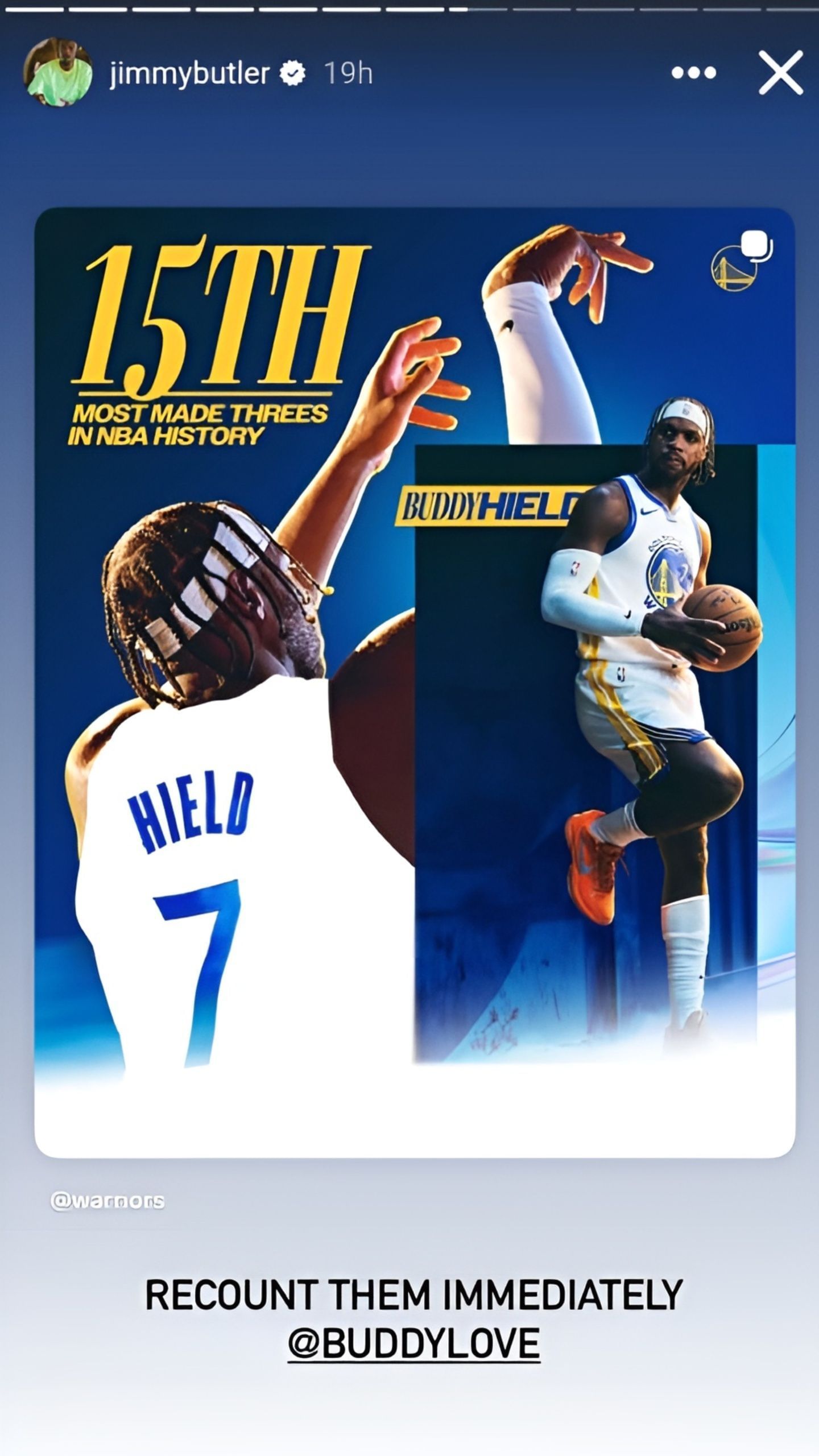 Jimmy Butler Taunts Warriors Sharpshooter’s Historic Milestone With 3 ...