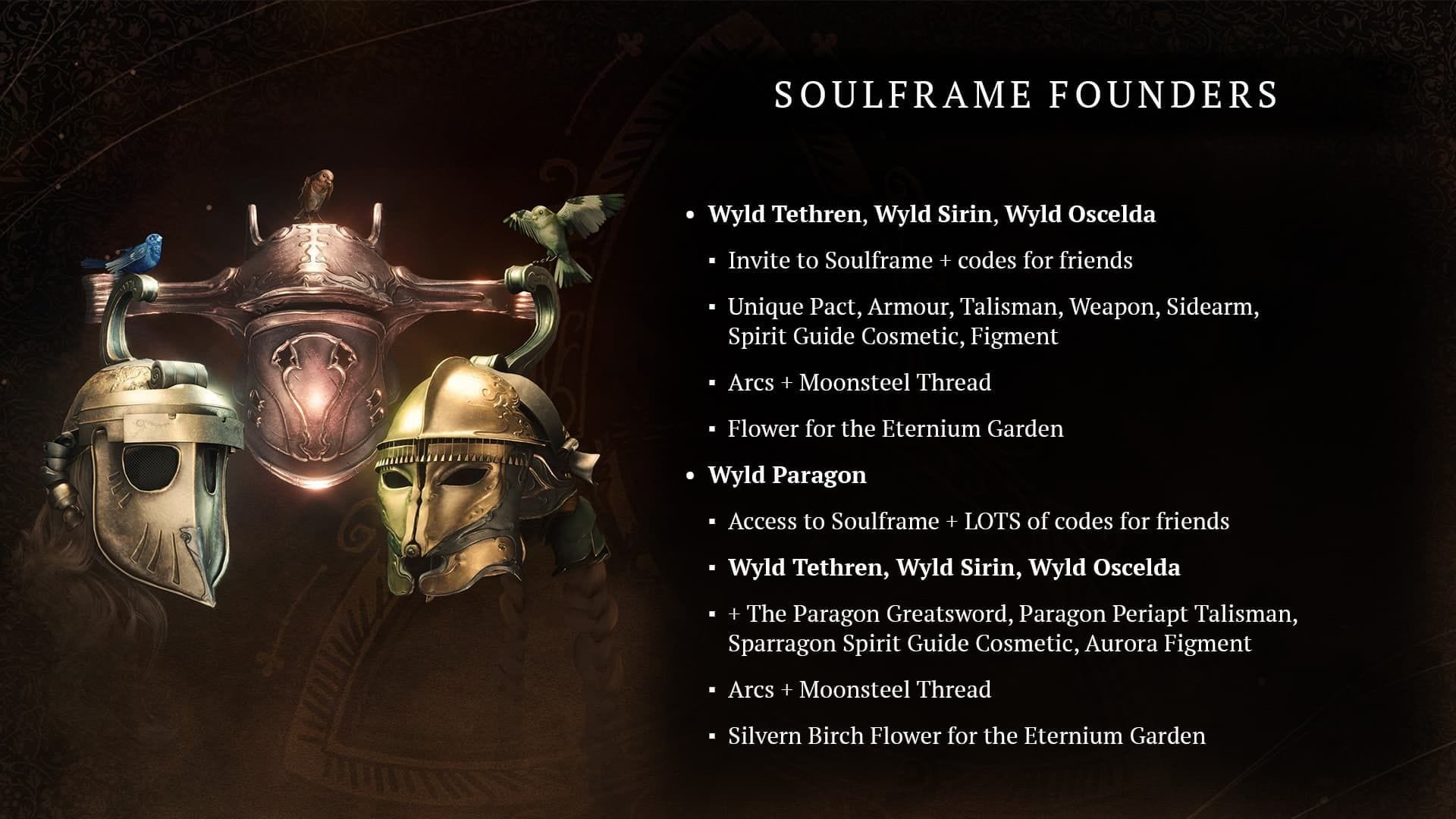 Soulframe Founder packs: Contents and pricing
