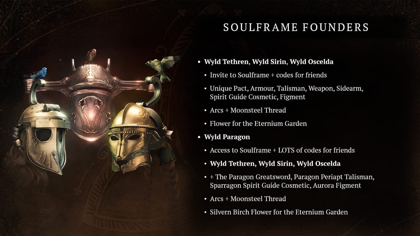 Soulframe Founder packs: Contents and pricing
