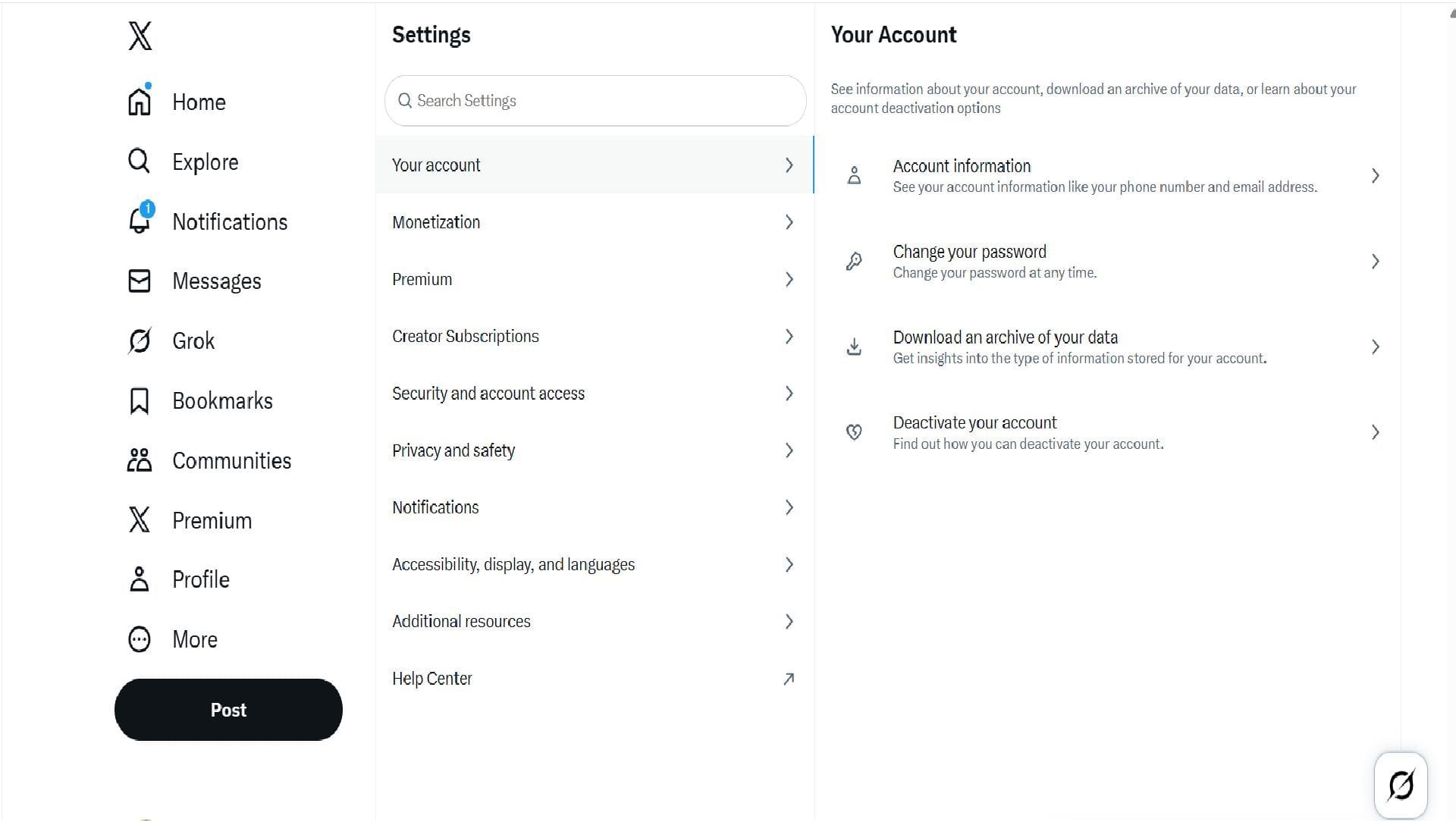 How to check your account country on X