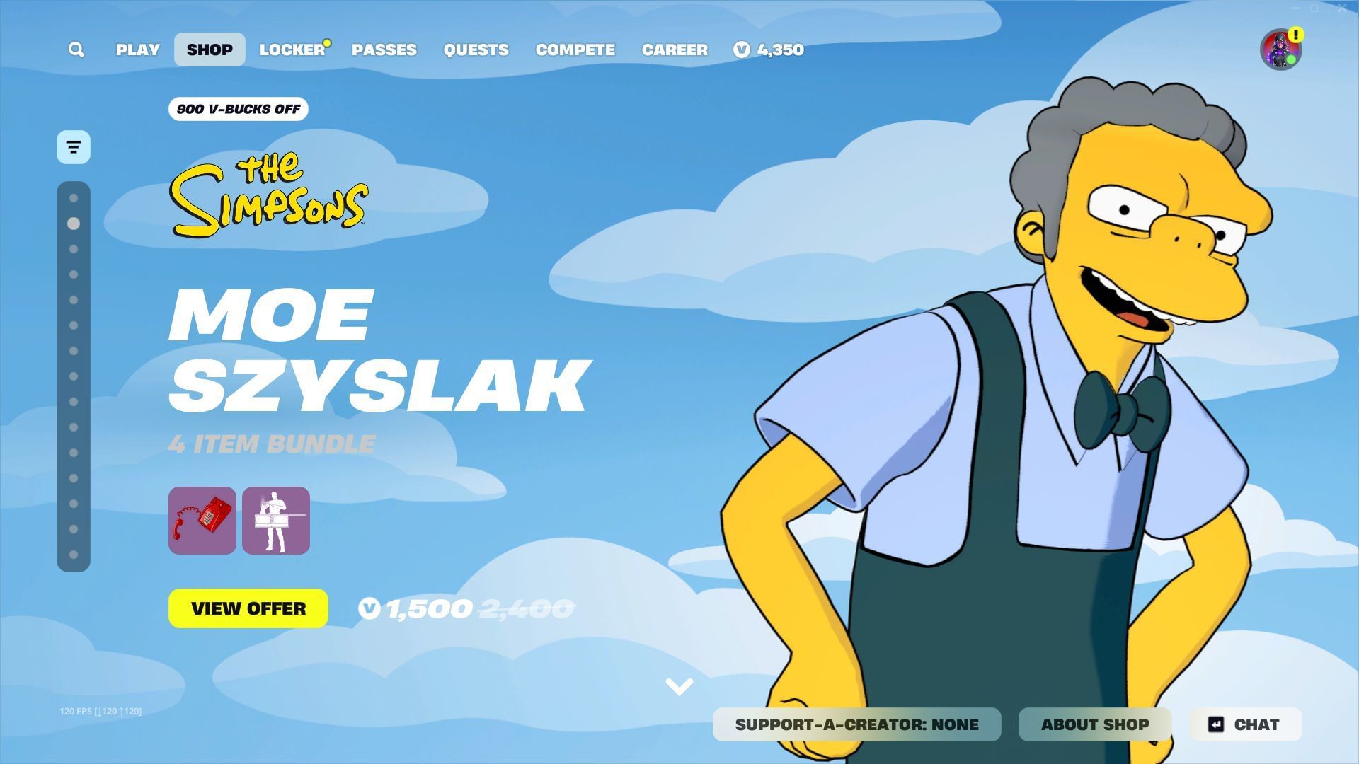 How to get Moe skin in Fortnite