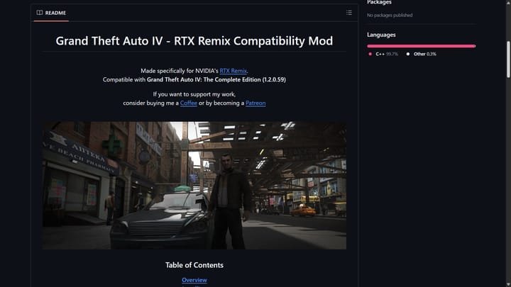 GTA 4 path tracing mod finally released for free