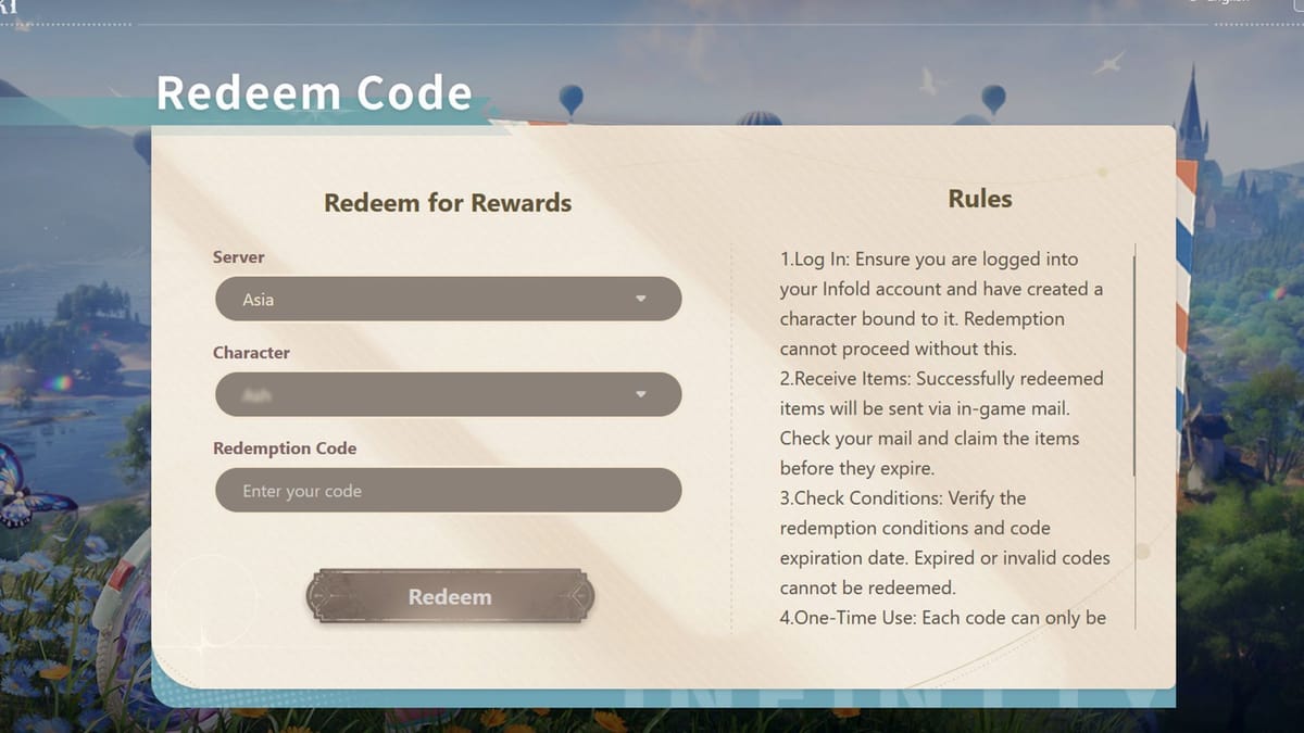 Infinity Nikki 2.0 redeem codes
