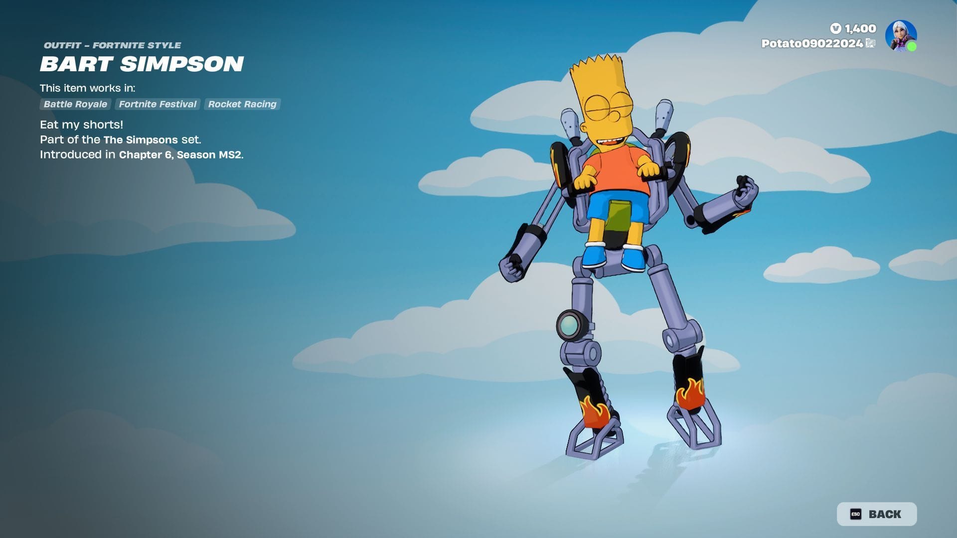 How to get Bart Simpson skin in Fortnite