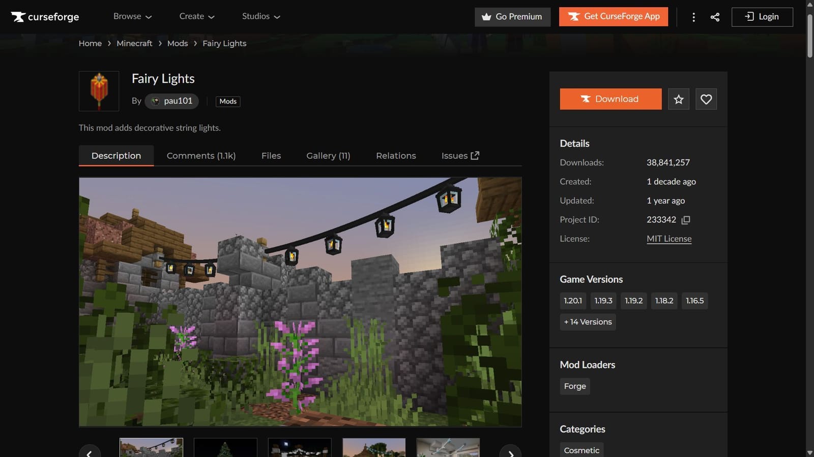 Minecraft Fairy Lights mod guide