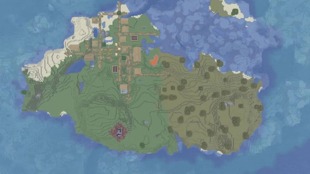 Minecraft player showcases beautiful custom forest build