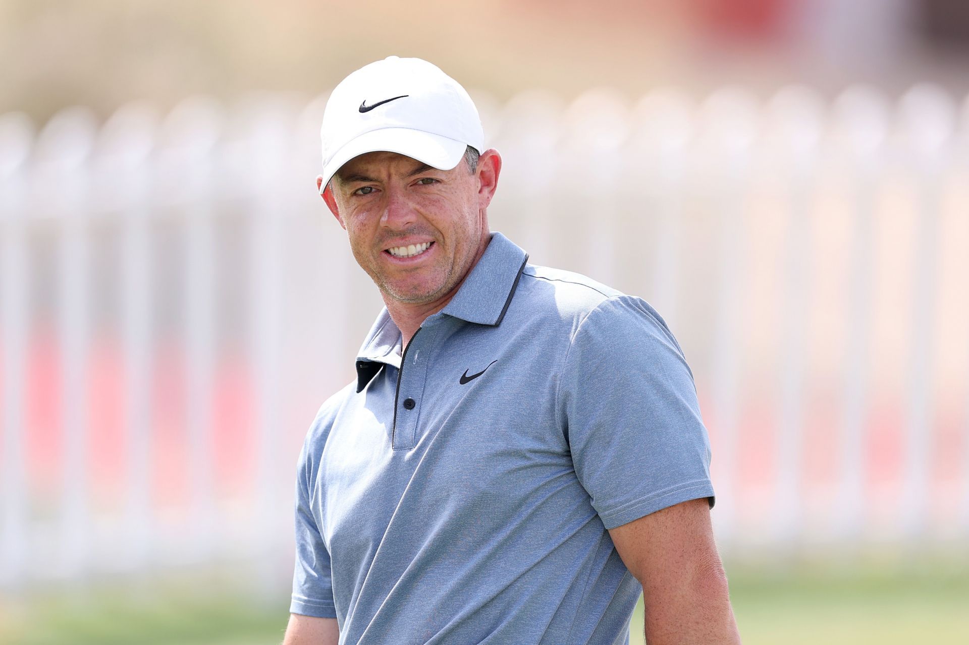 Rory McIlroy poses with the Crown Prince of Dubai
