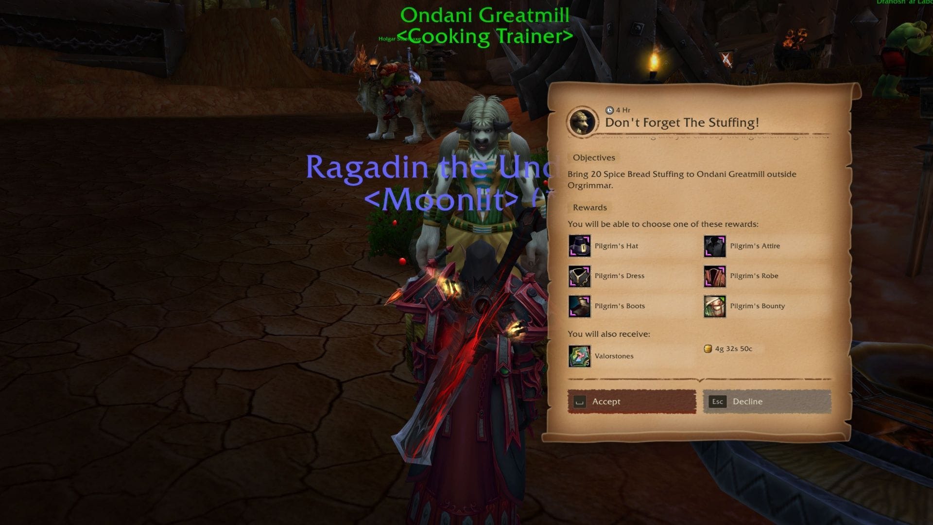 WoW Pilgrim's Bounty 2025: Complete Event guide