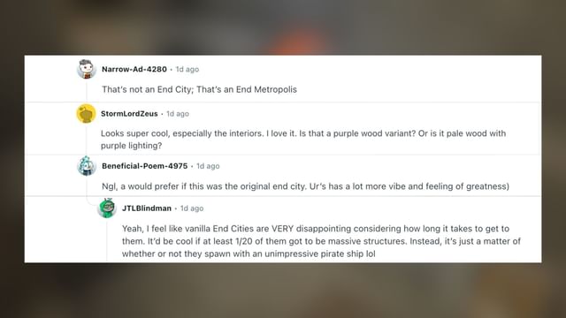 Minecraft player's massive custom End city build will leave you amazed