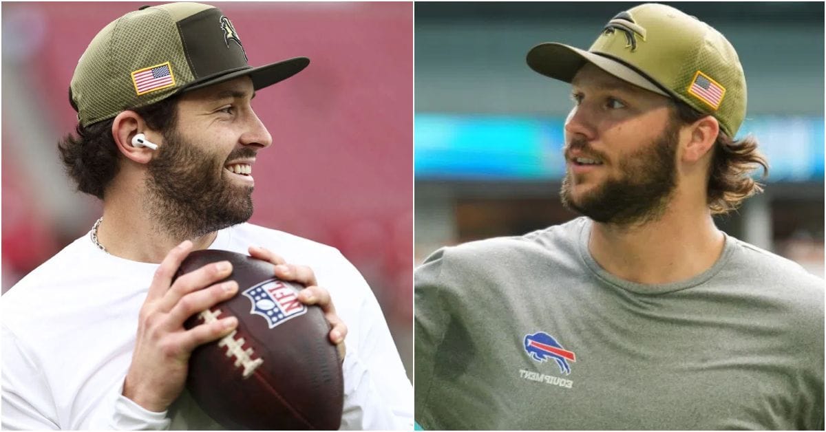 "Even though he's 6'10" his hands are small": Baker Mayfield takes ...