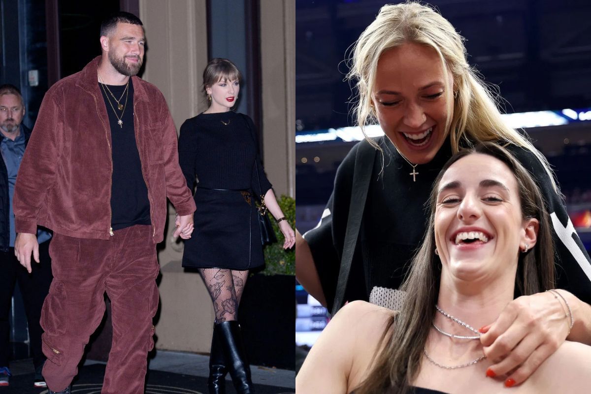 Sophie Cunningham leans on Caitlin Clark for major help to bring Taylor Swift, Travis Kelce at ...