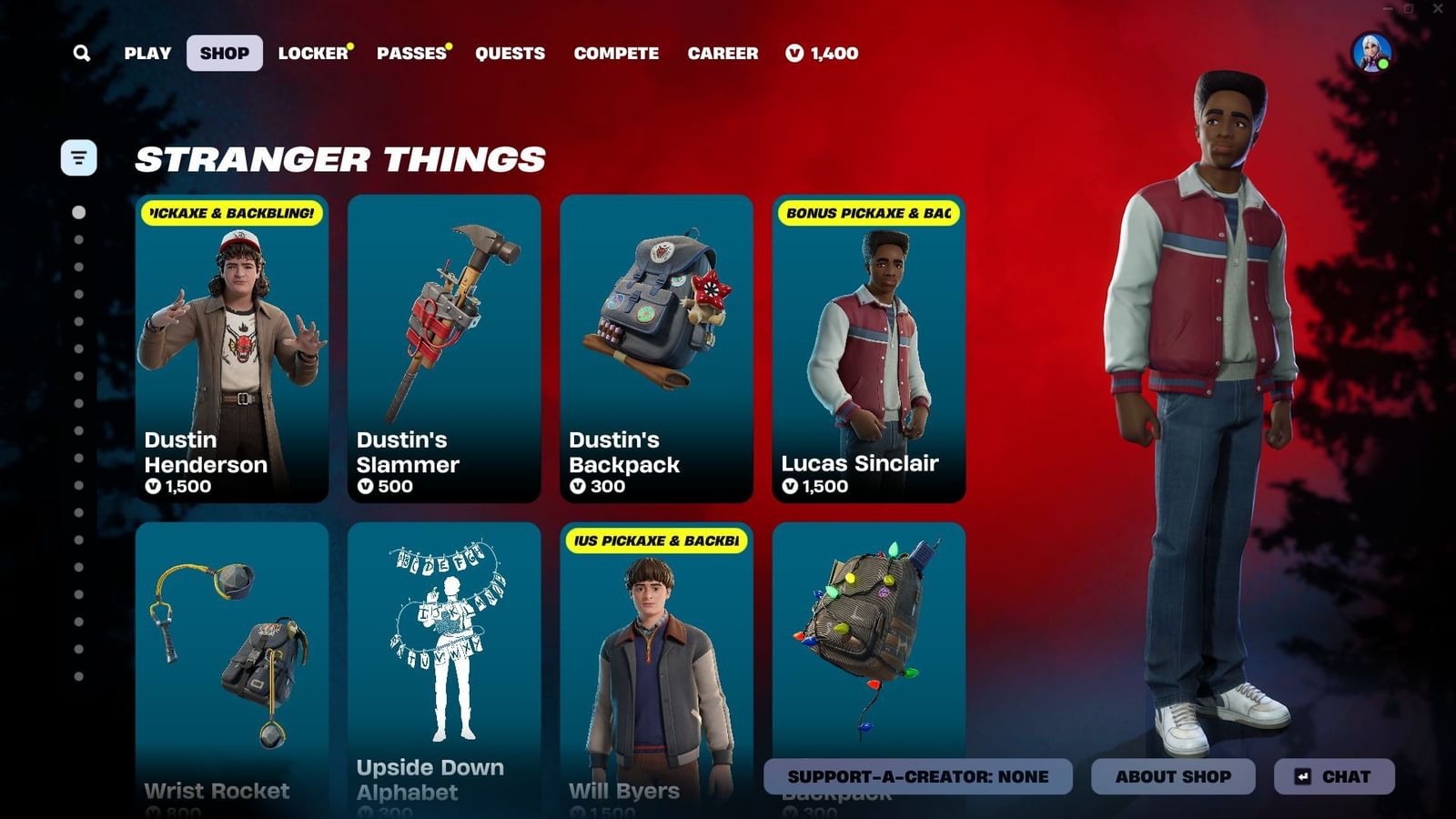 How to get the Stranger Things Lucas Sinclair skin in Fortnite