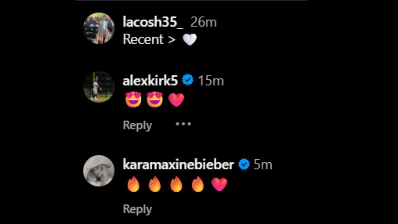 Shane Bieber's wife Kara reacts to Alejandro Kirk's spouse Sofia ...