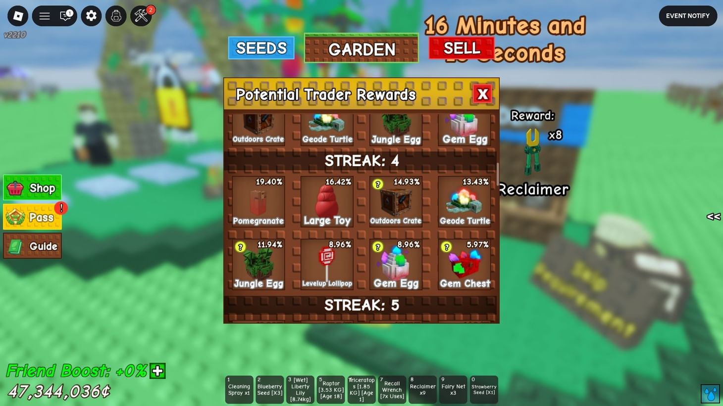 Grow a Garden Gem Chest guide