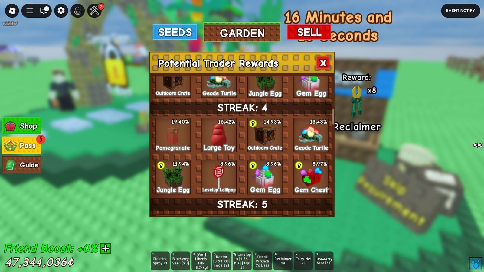 Grow a Garden Gem Chest guide