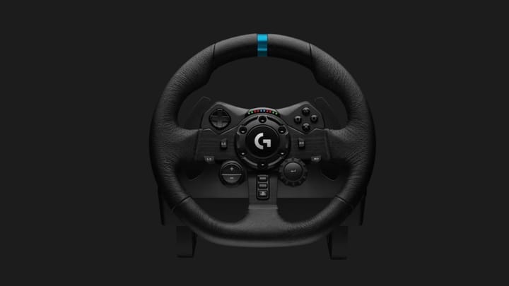 Save $100 on the Logitech G923 racing wheel during Black Friday 2025