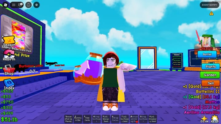 What does a Size Potion do in Plants Vs Brainrots?