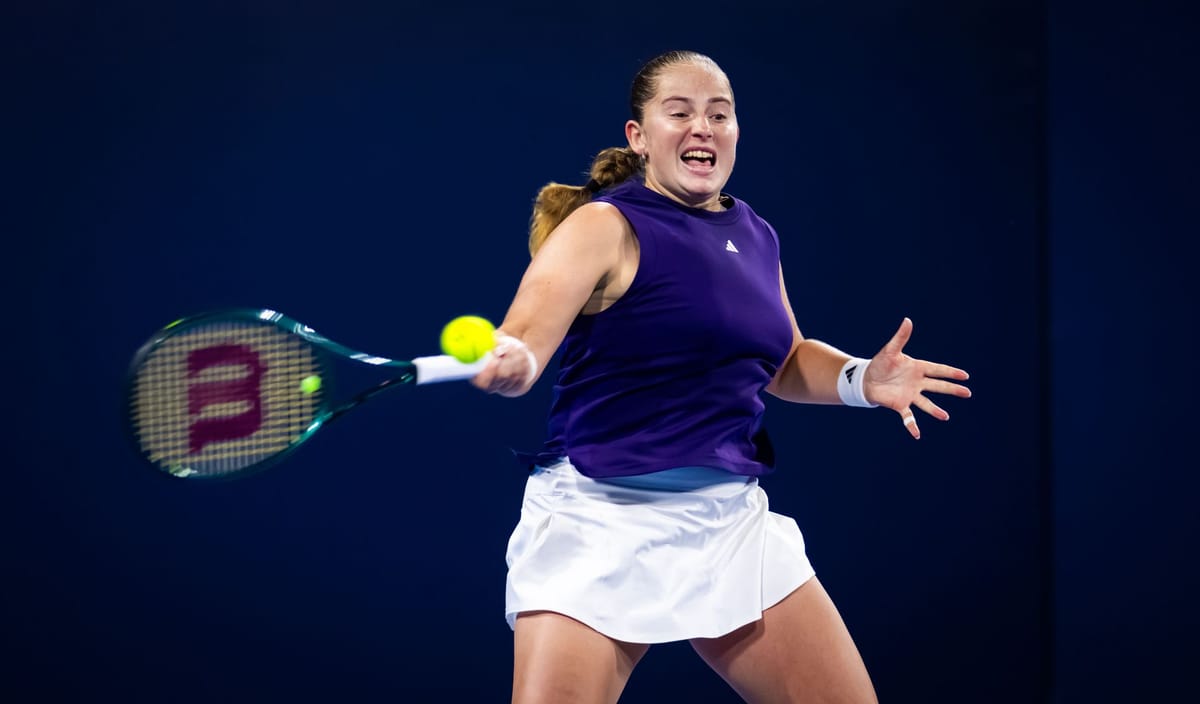 PICTURES: Jelena Ostapenko hits the beach in red and pink bikinis as ...