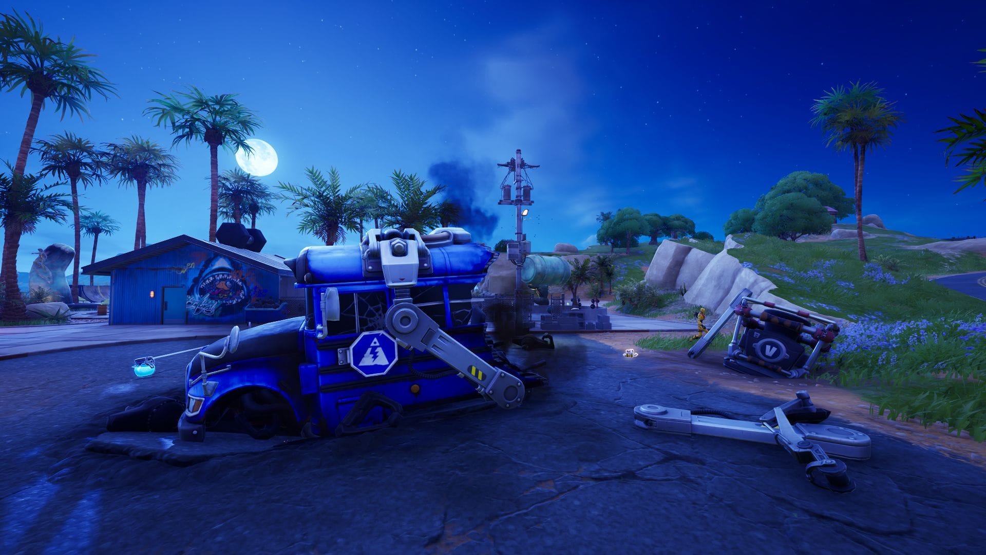 Where to find the Battle Bus in Fortnite Chapter 7 Season 1