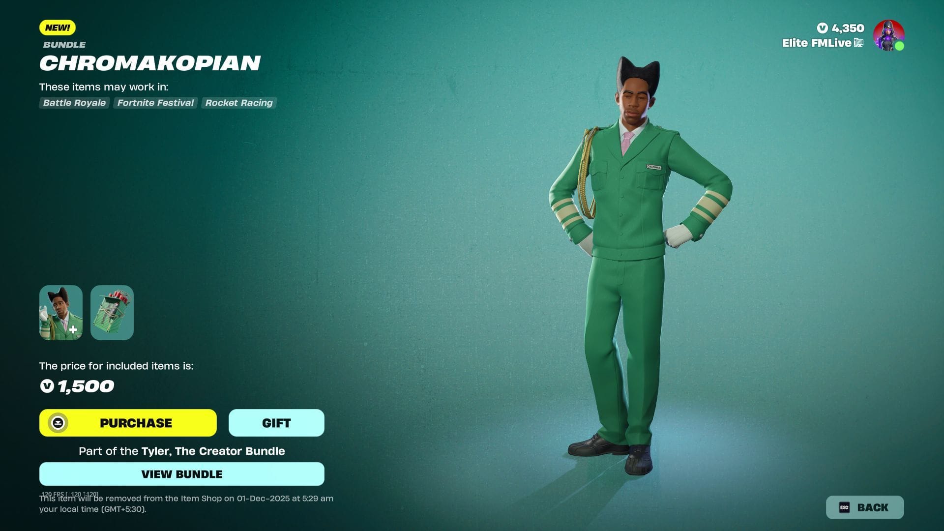 How to get Tyler, the Creator skin in Fortnite