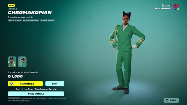 How to get Tyler, the Creator skin in Fortnite