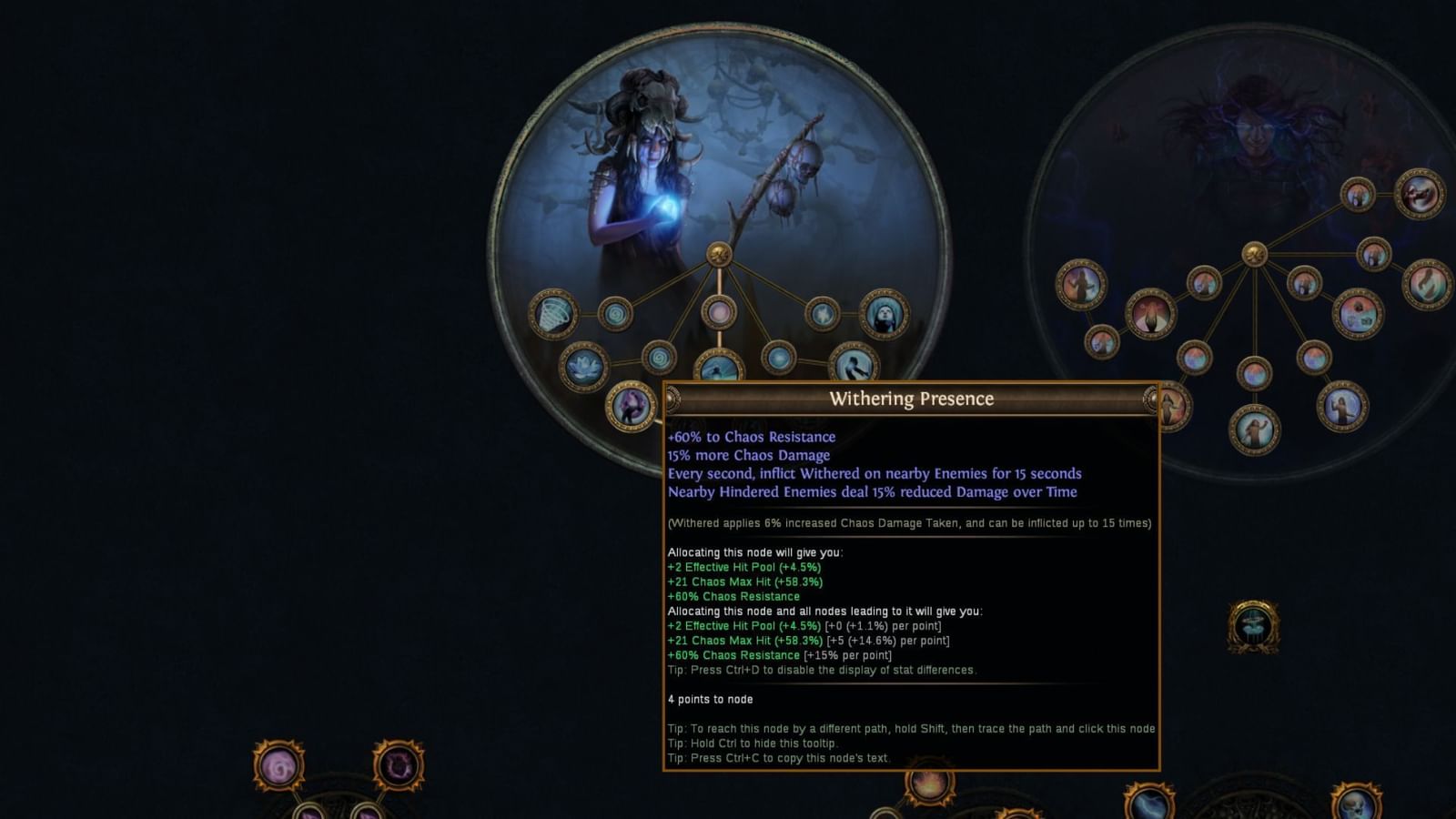 Path of Exile Withered debuff explained