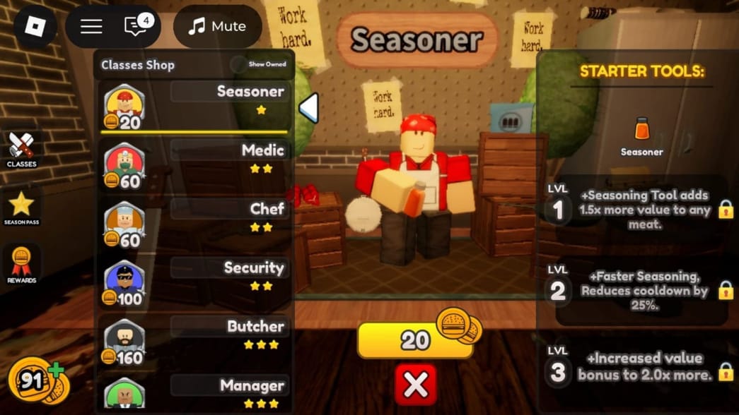 Roblox Burgerz classes guide