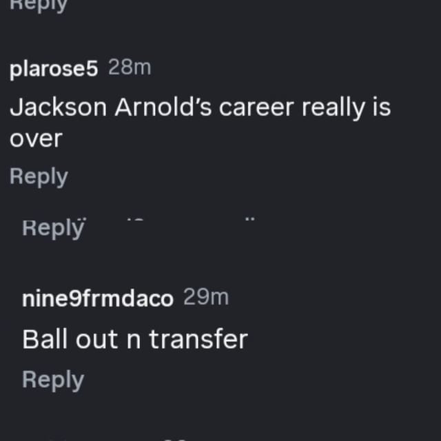 “Jackson Arnold’s career really is over,” “Ball out n transfer”: CFB ...