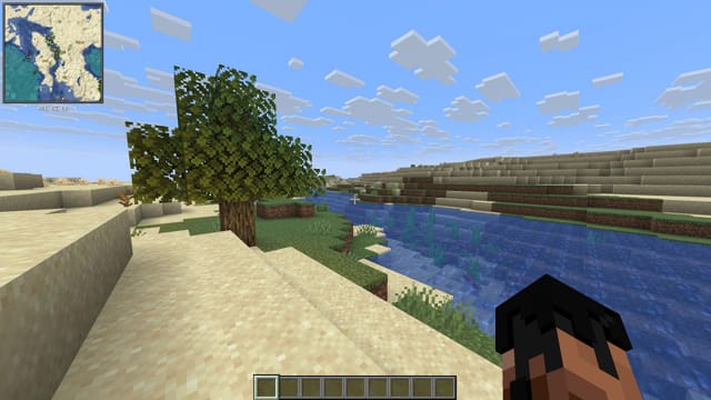 How to open pie chart in Minecraft Java Edition