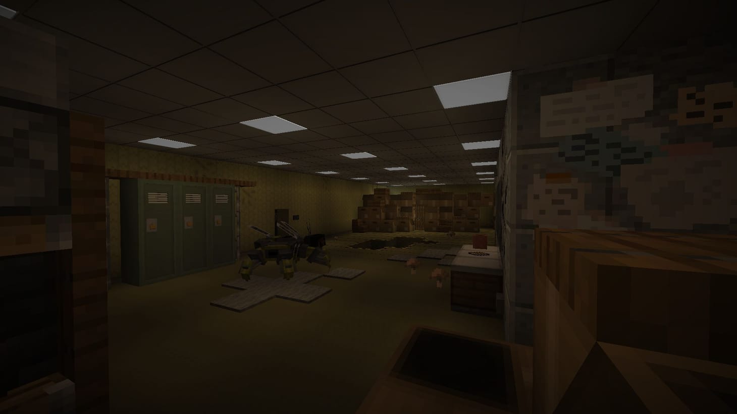 This Minecraft mod adds backrooms and their horrors to the game