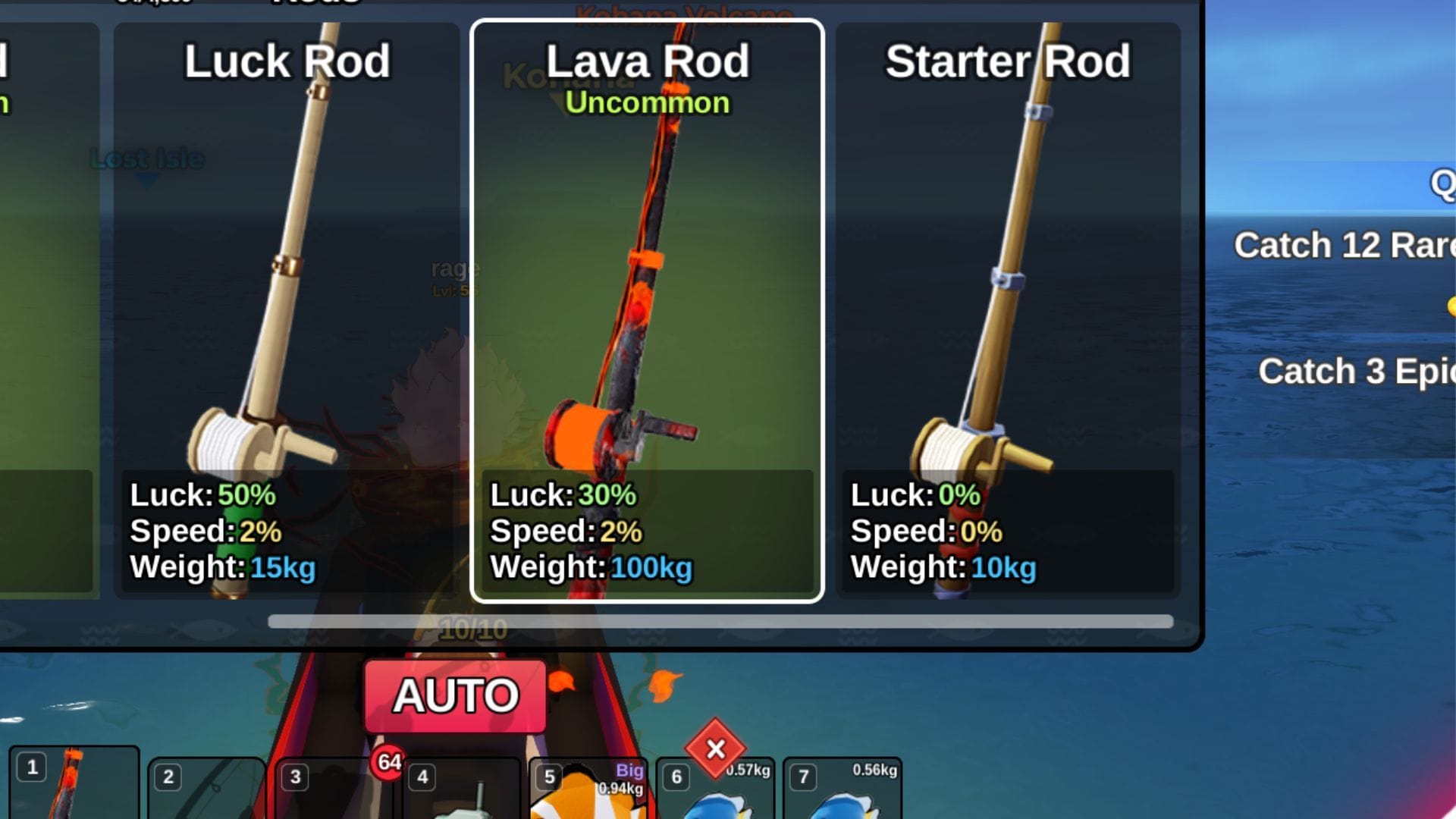 Fish It Lava Rod guide