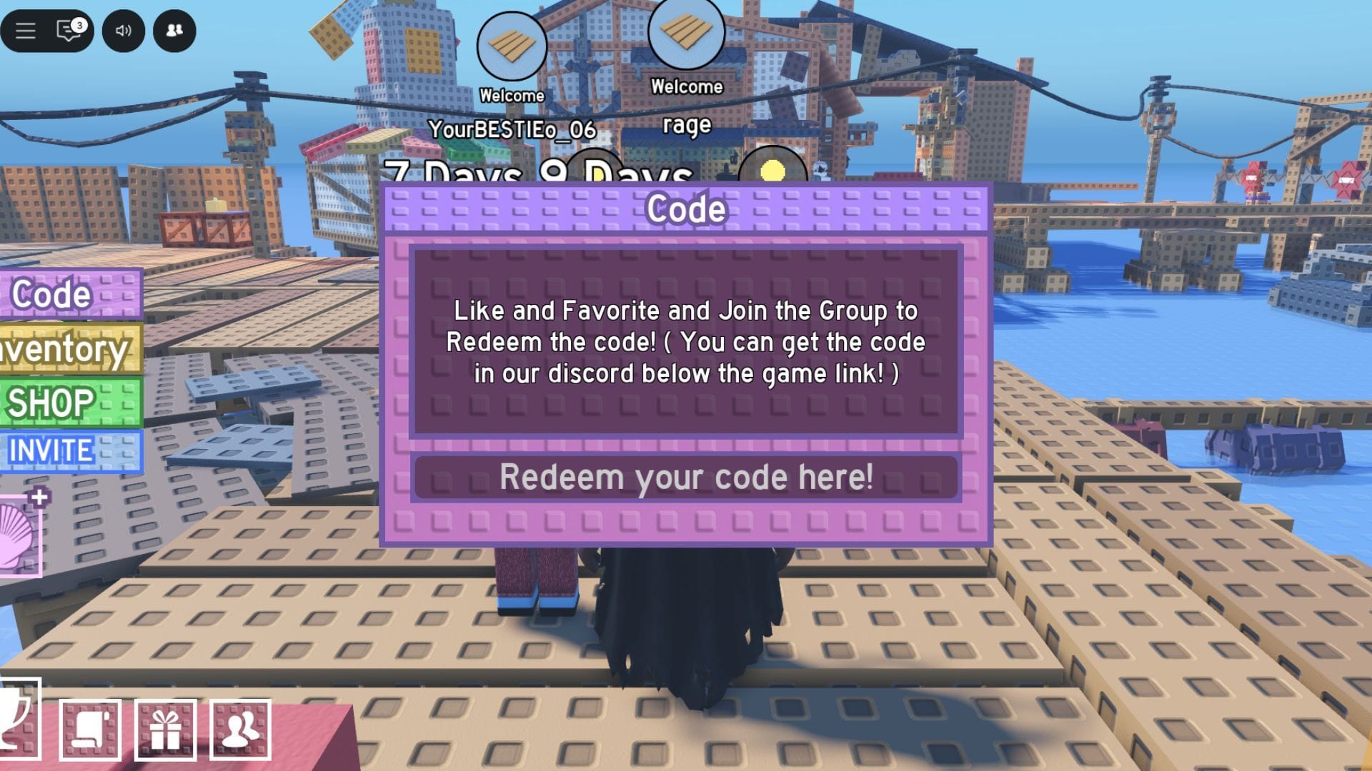 Survive on a Raft codes (April 2026)