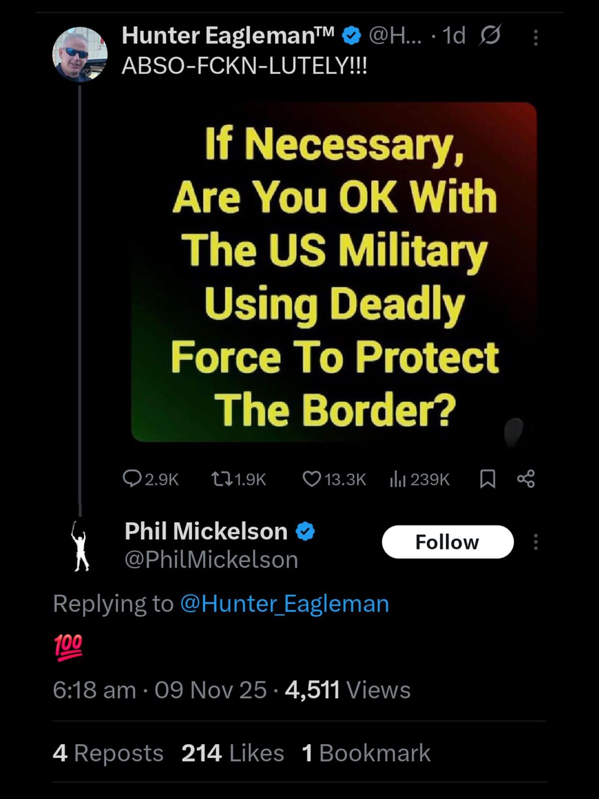 Phil Mickelson backs US Military to use "deadly force" in order to ...