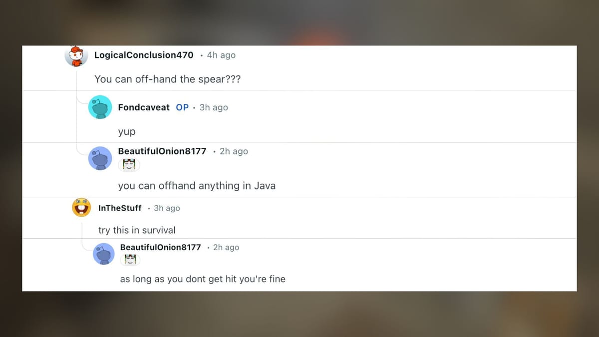 Minecraft player showcases powerful spear-mace combo against the warden