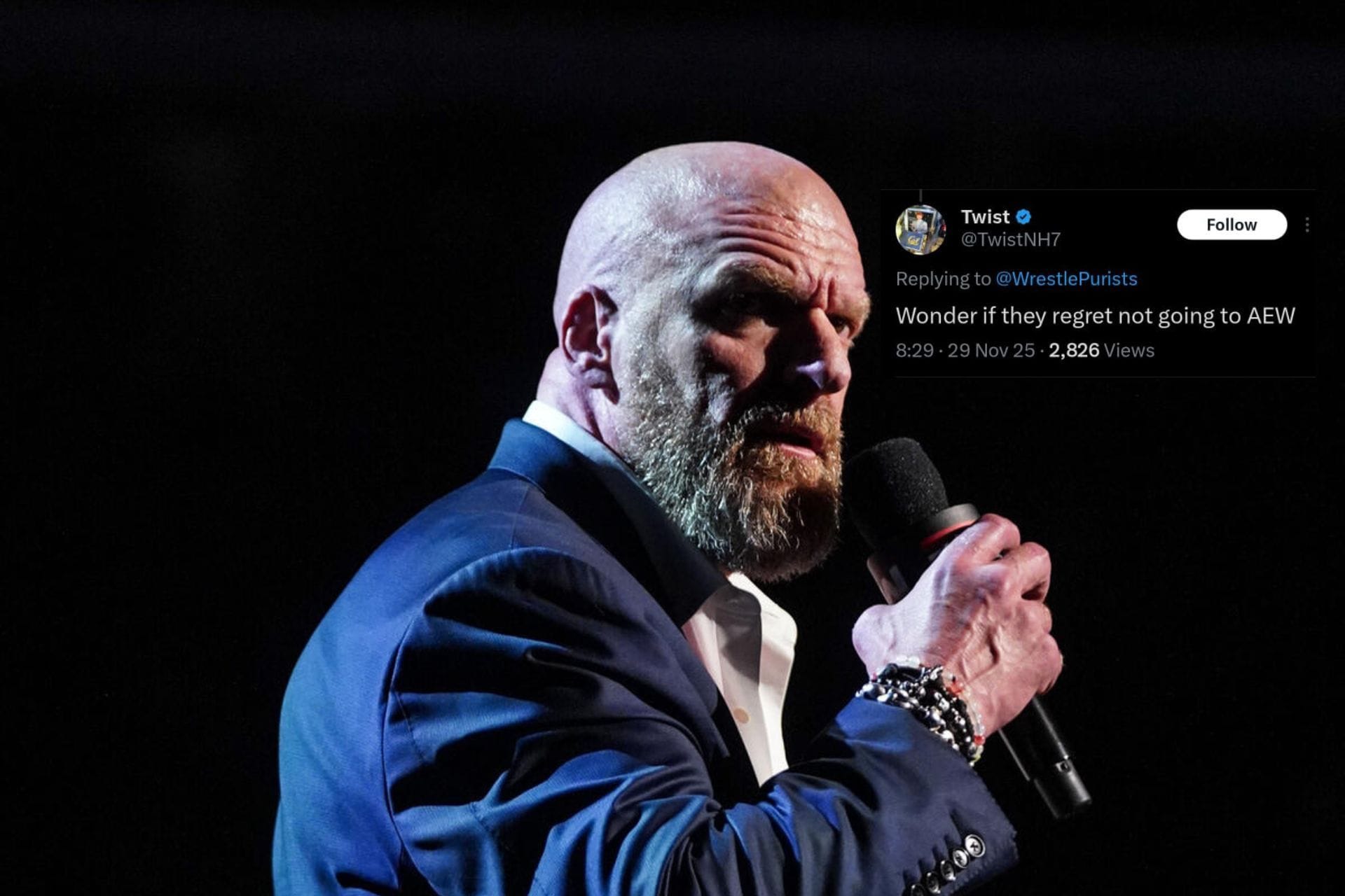"Wonder if they regret not going to AEW”- Fans react to Triple H’s ...