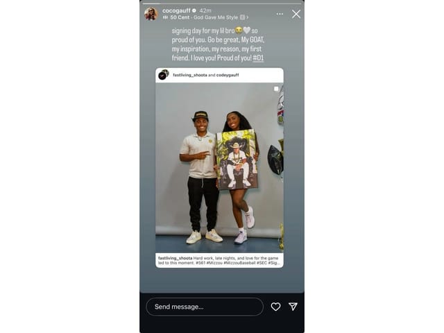 Coco Gauff joins boyfriend Jalen Sera & parents Candi and Corey in ...