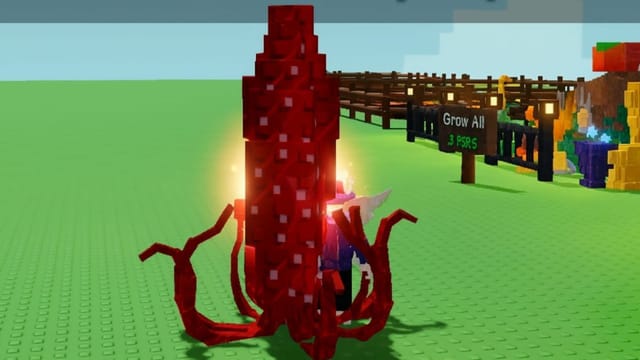 What does Ruby Squid do in Grow a Garden?