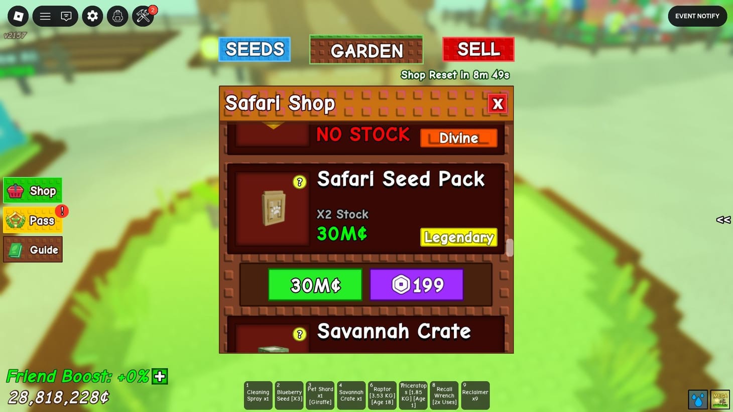 Grow a Garden Java Banana guide