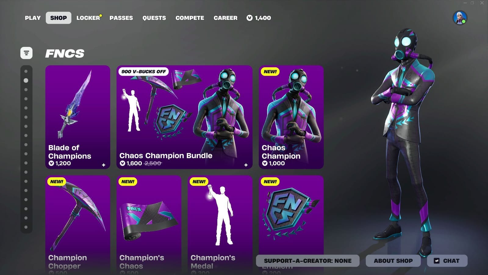How to get the Chaos Champion FNCS skin in Fortnite