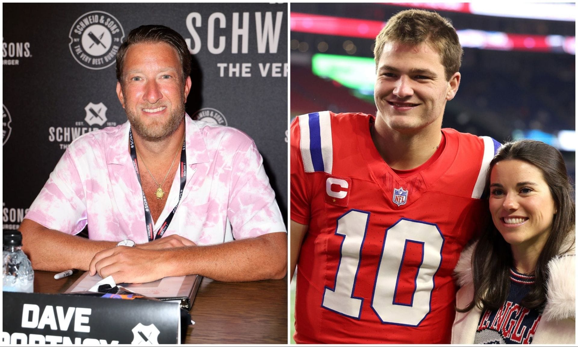 Dave Portnoy gives bakemas shoutout to Drake Maye and his wife Ann ...