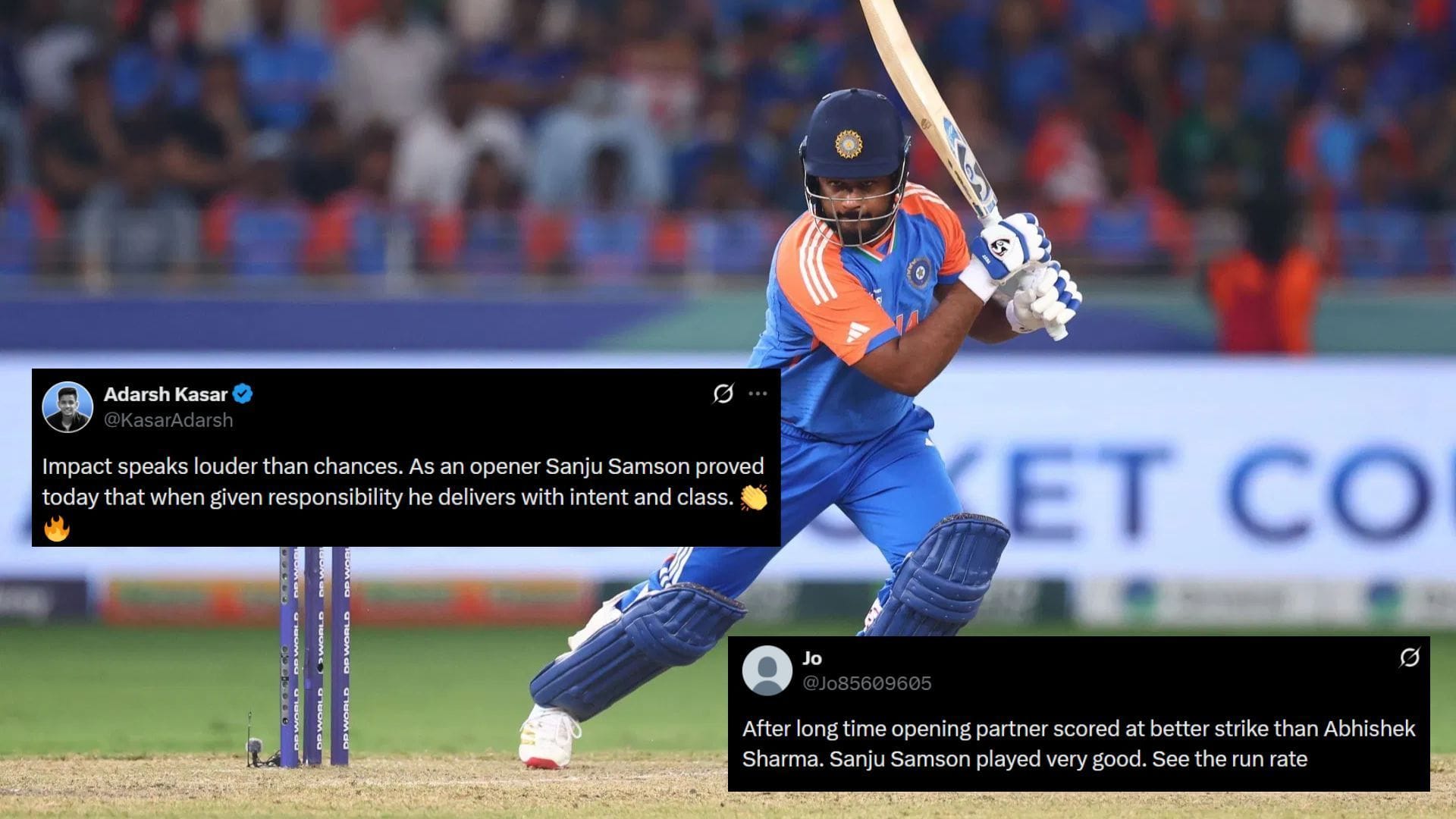 "Utter stupidity to choose Gill over him" - Fans laud Sanju Samson for blazing 22-ball 37 in IND ...