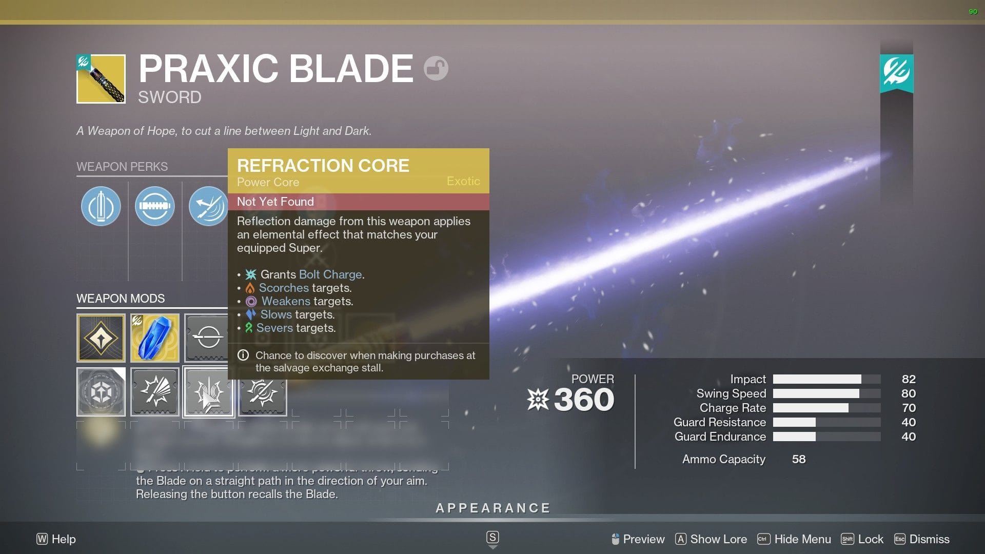 How to get the Refraction Core for the Praxic Blade in Destiny 2: Renegades