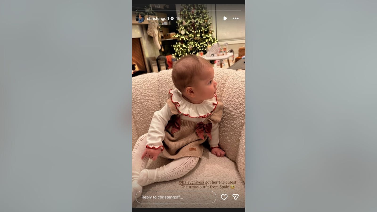 Jared Goff's wife Christen Harper turns daughter Romy's first Christmas ...