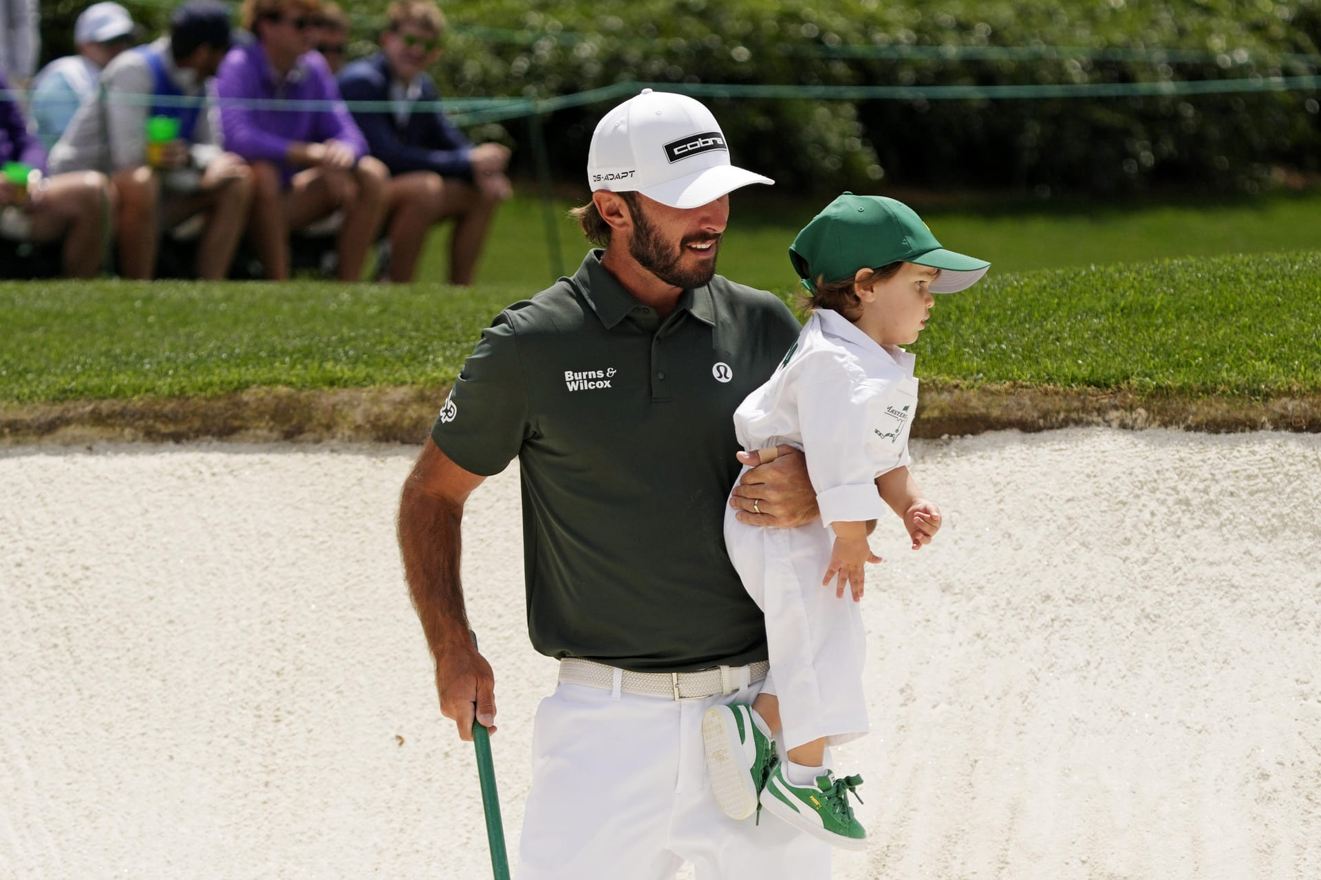 Max Homa's 3-year-old son makes a golf shot at TGL
