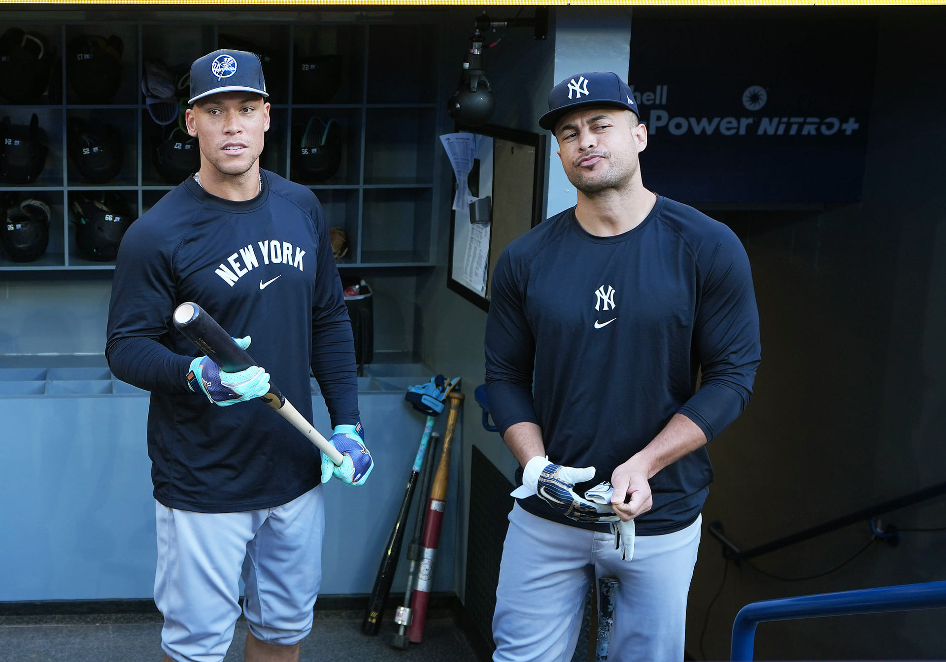 Aaron Judge delivers two-word response to Giancarlo Stanton's "Santa G ...