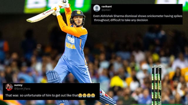 "Ultraedge did a good job there" - Fans divided over Abhishek Sharma's ...