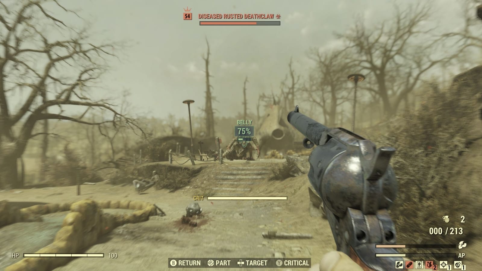 Fallout 76: What's a Deathclaw's weak spot?